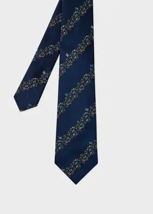 Paul Smith Floral Stripe Tie