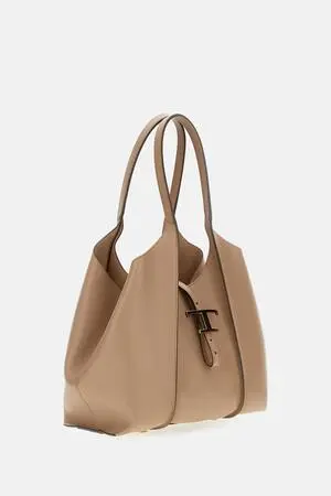 TOD'S Timeless Small Shopping Bag - Beige
