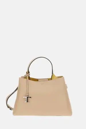 TOD'S Apa Top Handle Media - Beige
