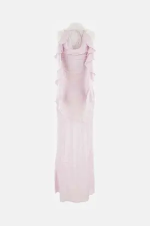 ROTATE BY BIRGER CHRISTENSEN Long Cascade Dress - Rose