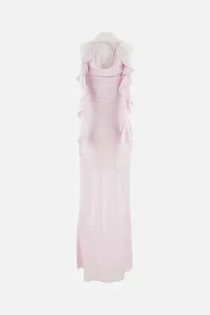 ROTATE BY BIRGER CHRISTENSEN Long Cascade Dress