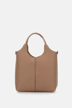 TOD'S Leather Shoulder Bag - Grey