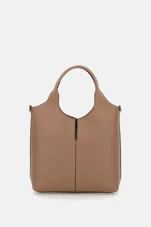 TOD'S Leather Shoulder Bag Grigio