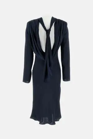 ROTATE BY BIRGER CHRISTENSEN Draped Midi Dress In Satin