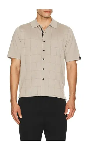 Rag & Bone Window Pane Dalton Knitted Shirt In . Also - Brown