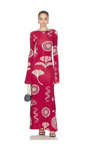 CALA DE LA CRUZ Amay Dress - Red
