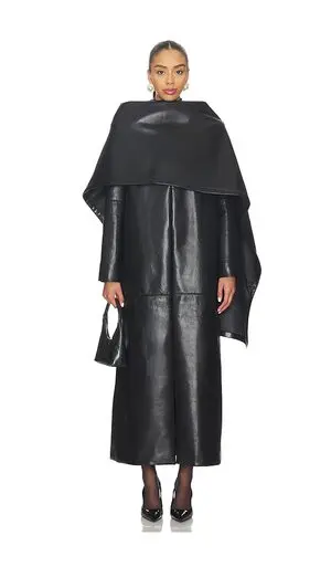 ET OCHS Wren Leather Jacket With Scarf
