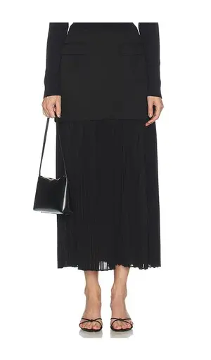 Astr The Label Deaile Skirt - Black