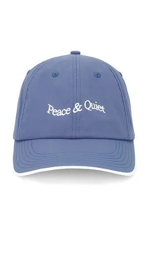 MUSEUM OF PEACE & QUIET Wordmark Nylon Cap - Blue