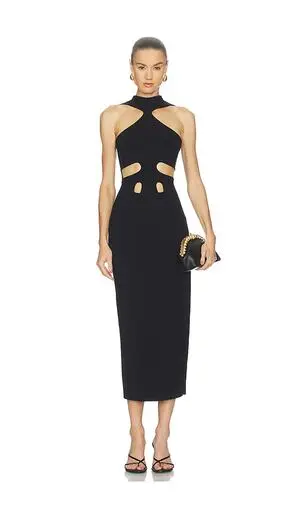 Cult Gaia Baylee Knit Jersey Dress - Black
