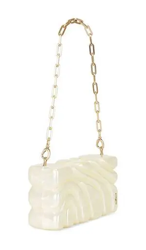 Cult Gaia Aura Clutch - Ivory