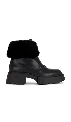 COACH Leah Platform Shearling Zip Bootie