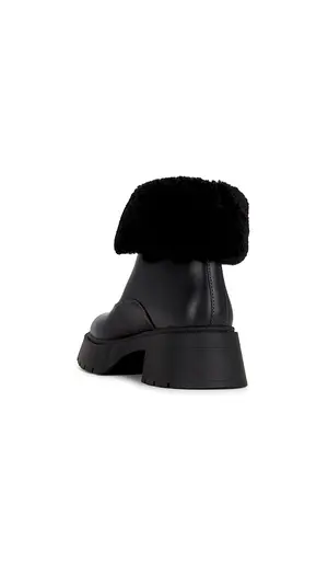 COACH Leah Platform Shearling Zip Bootie