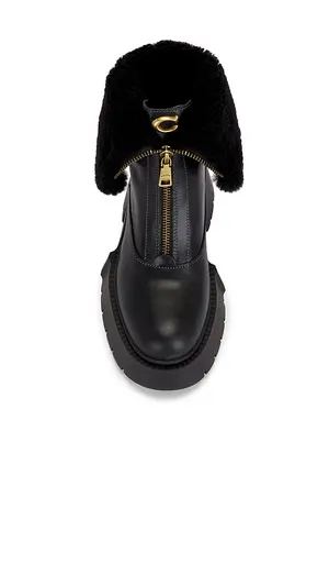 COACH Leah Platform Shearling Zip Bootie