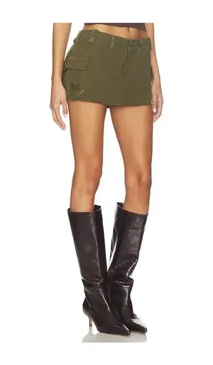 GUIZIO Cargo Mini Skirt In . Also