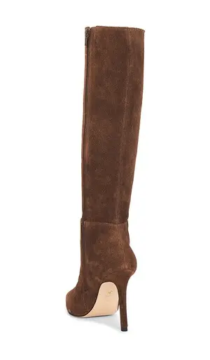 Raye Athena Suede Stiletto Heel Boots - Brown