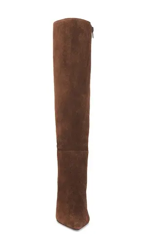 Raye Athena Suede Stiletto Heel Boots - Brown