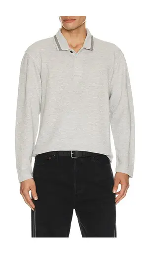 Scotch & Soda Structured Relaxed Fit Long Sleeve Polo In . Also