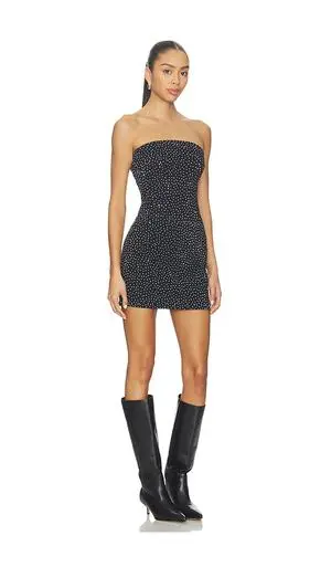 Good American Embellished Strapless Mini Dress