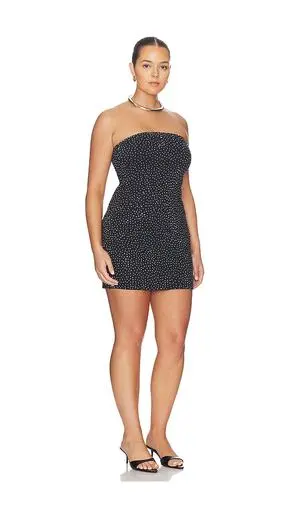 Good American Embellished Strapless Mini Dress