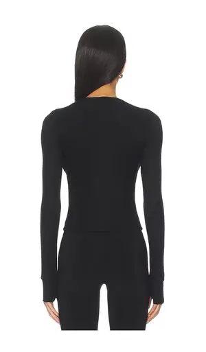 Michael Lauren Orson Crop Longsleeve Top