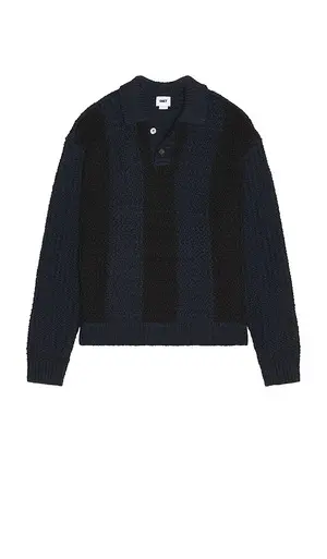 Obey Textured Rugby Polo In . Also