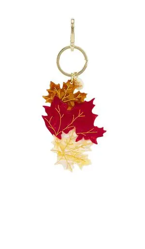 SOLAR ECLIPSE Hand-painted Maple Leaves Bag Charm And Keychain