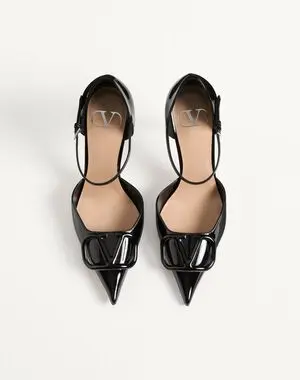 Valentino Garavani Vlogo Signature D'orsay 100mm Pumps - Black