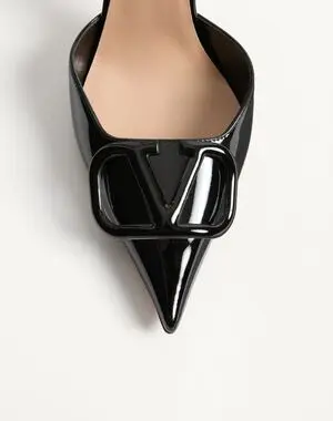 Valentino Garavani Vlogo Signature D'orsay 100mm Pumps - Black