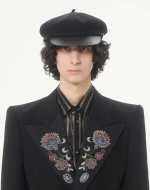 Valentino Garavani Silk Chiffon & Lurex Shirt - Black/gold
