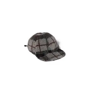 Miu Miu Fleece Baseball Cap - Gray/black
