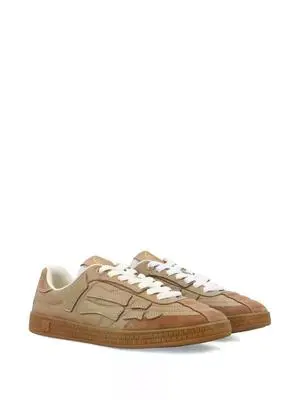Amiri Pacific Bones Leather Sneakers - Neutrals