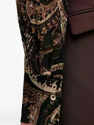 Guess Paisley Buttoned Shirt - Brown