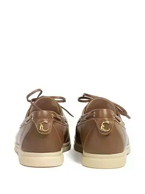 COCCINELLE Lace-up Boat Shoes - Brown
