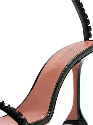 Amina Muaddi Gigi Crystal-embellished Sandals - Black