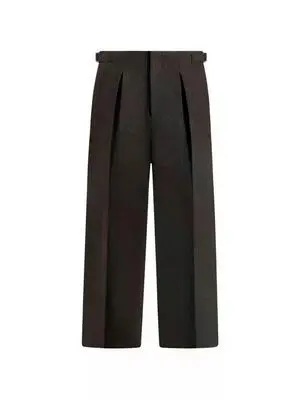 Manière De Voir Maniere De Voir Lior Box Pleat Wide Leg Trousers - Brown