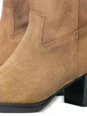 POCHE PARIS Pointed-toe Ankle Boots - Brown