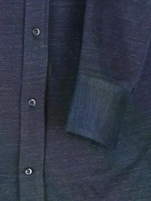 Brunello Cucinelli Linen And Cotton Mélange Jersey Shirt With Spread Collar