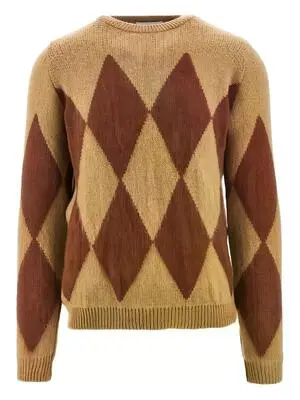 MARSEM Argyle Pattern Sweater