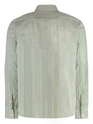 BOSS Slim-fit Striped Oxford Shirt - Green