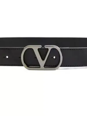 Valentino Garavani Vlogo Leather Belt