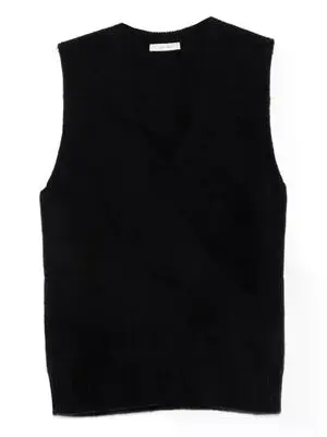 THE ROW Marte Ribbed-knit Vest - Blue