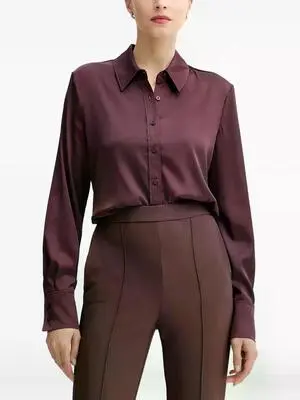Guess Buttoned Collared Shirt - Purple