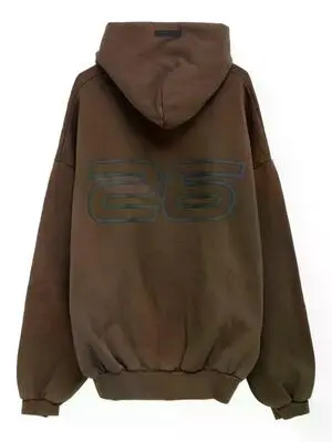 Fear Of God Logo-print Hoodie - Brown