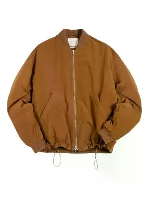 You Must Create Drawstring Zip-fastening Bomber Jacket - Brown