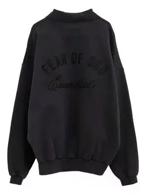 Fear Of God Logo-embroidered Sweatshirt - Black