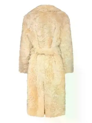 LUDOVIC DE SAINT SERNIN Shearling Belted Coat