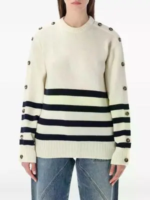 JW Anderson Striped Knit Sweater - Neutrals