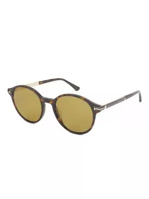 TOM FORD Tortoiseshell Round Sunglasses