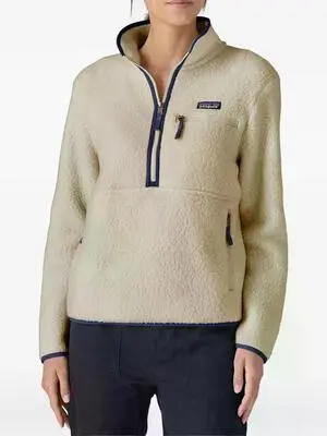 Patagonia Retro Pile Marsupial Half-zip Sweatshirt - Neutrals